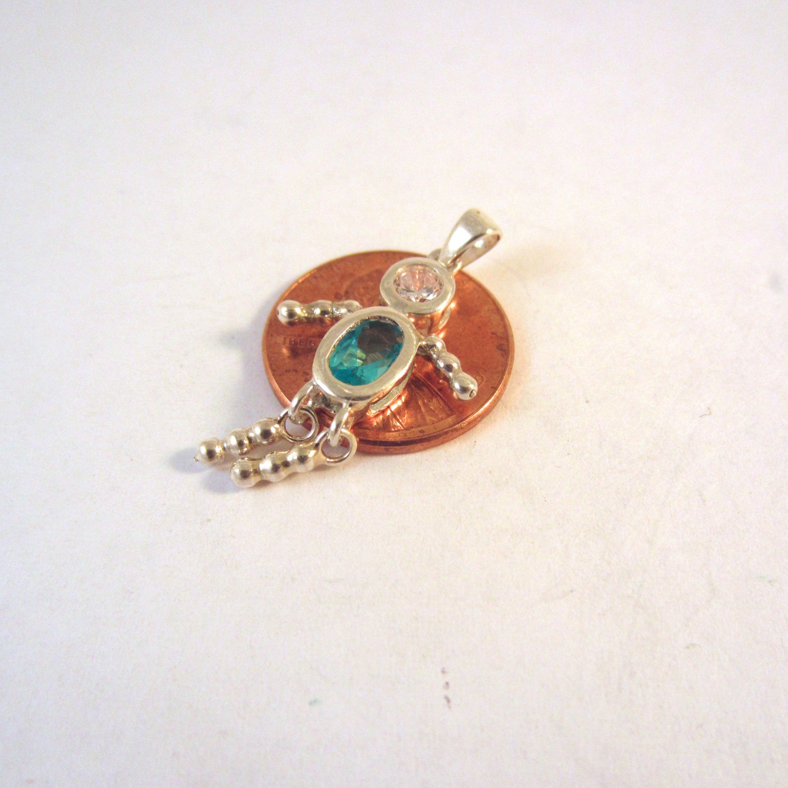 BIRTHSTONE BABY Sterling Silver Boy Girl Pendant Charm All - Etsy