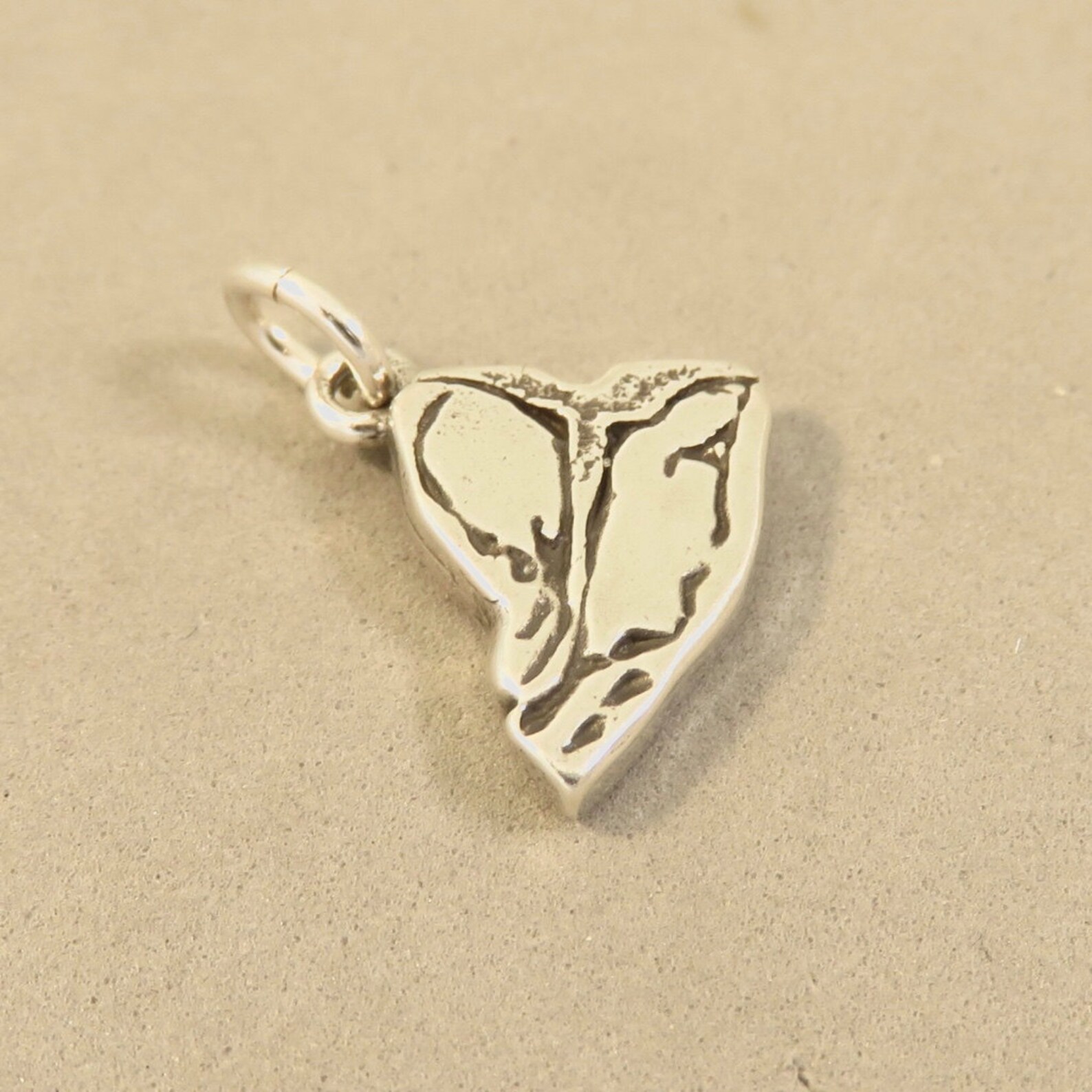T-BONE STEAK .925 Sterling Silver Charm Pendant Food Kitchen Meat Beef ...
