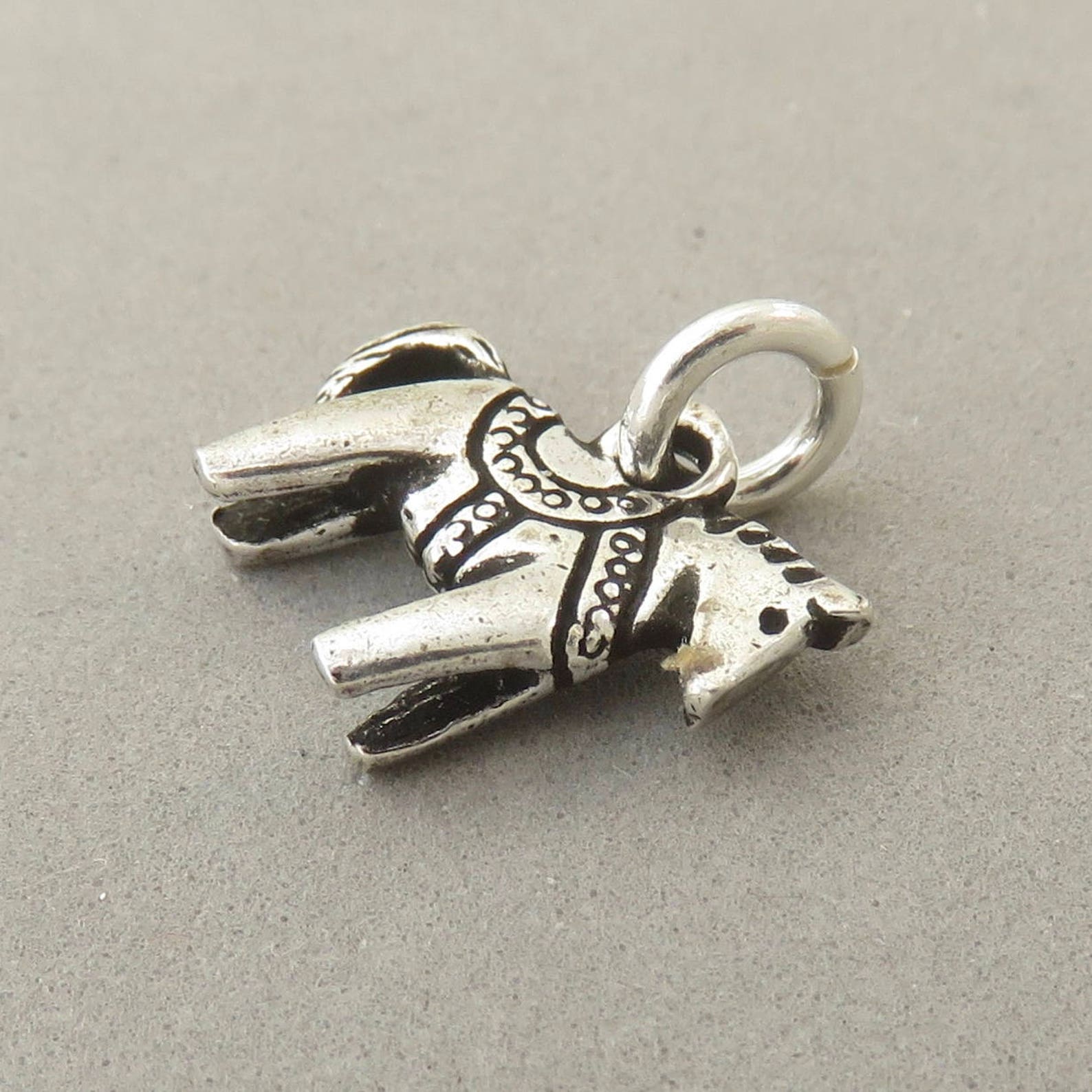 DALA HORSE .925 Sterling Silver Charm Pendant Traditional Swedish ...