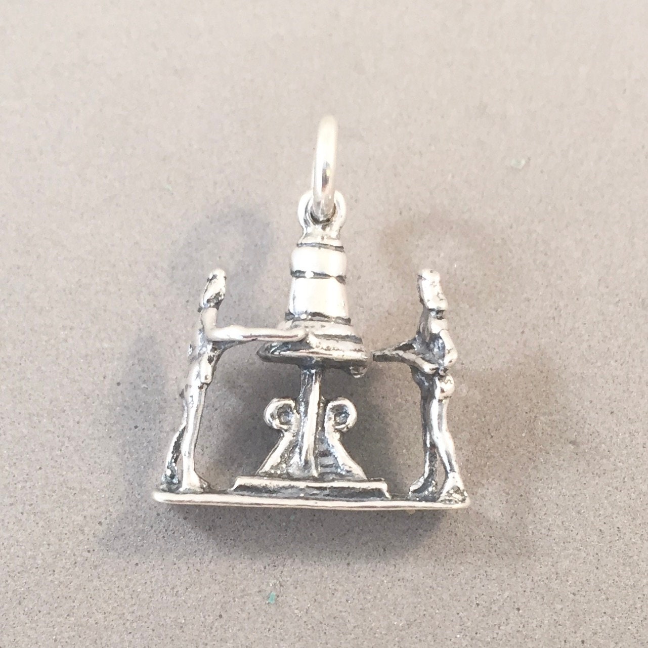 St. Marks BELL RINGERS .925 Sterling Silver Charm Pendant - Etsy