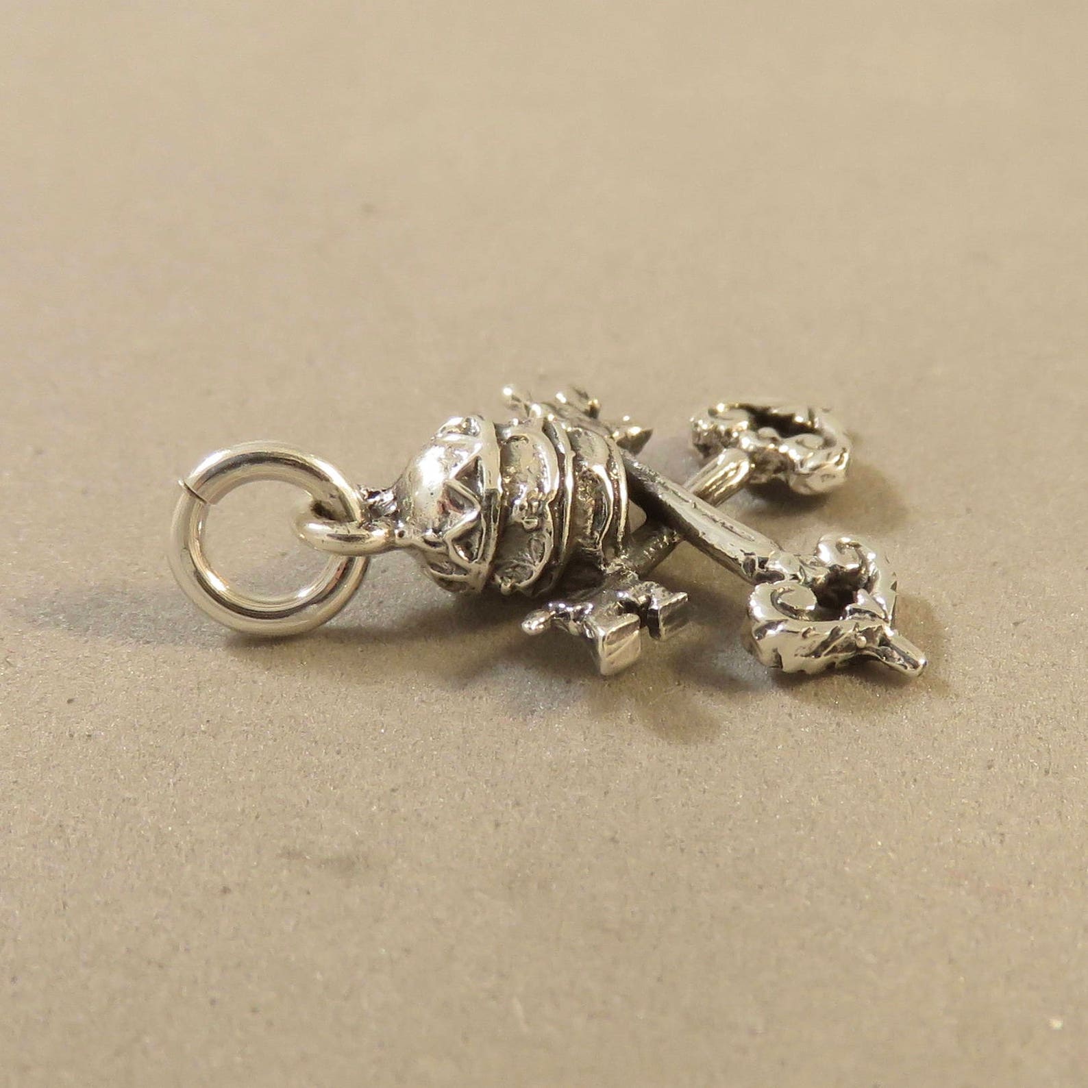 VATICAN CITY Coat of Arms .925 Sterling Silver Charm Rome - Etsy