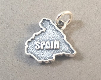 Spain Map Pendant | Etsy