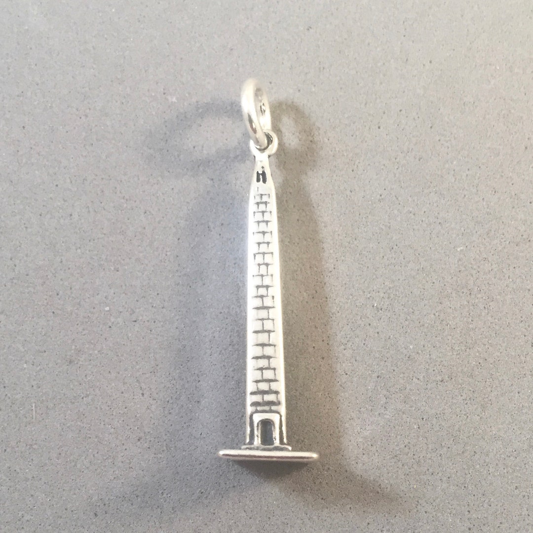 WASHINGTON MONUMENT .925 Sterling Silver 3-D Charm Pendant Landmark ...