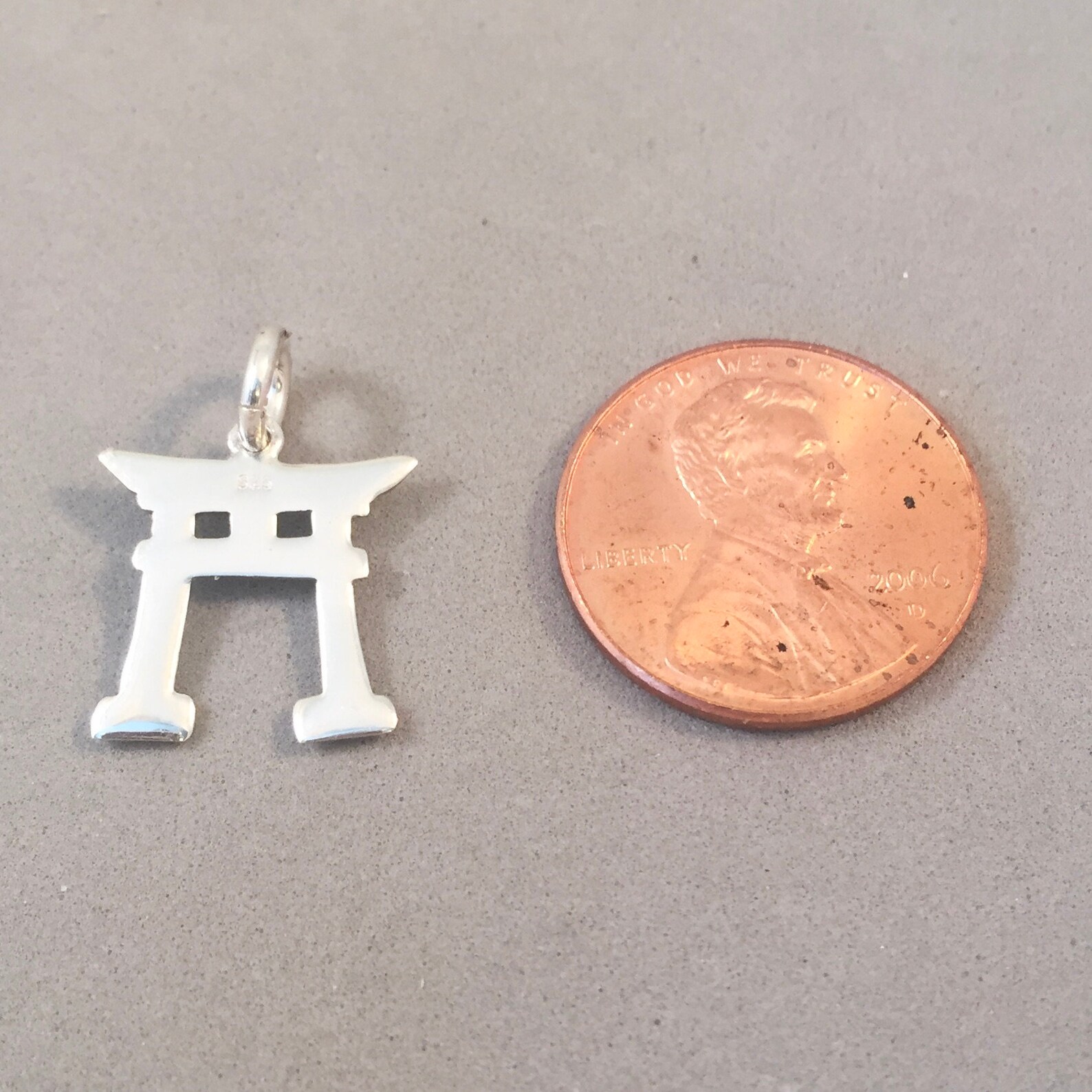TORII GATE .925 Sterling Silver Charm Pendant Kyoto Fushimi | Etsy