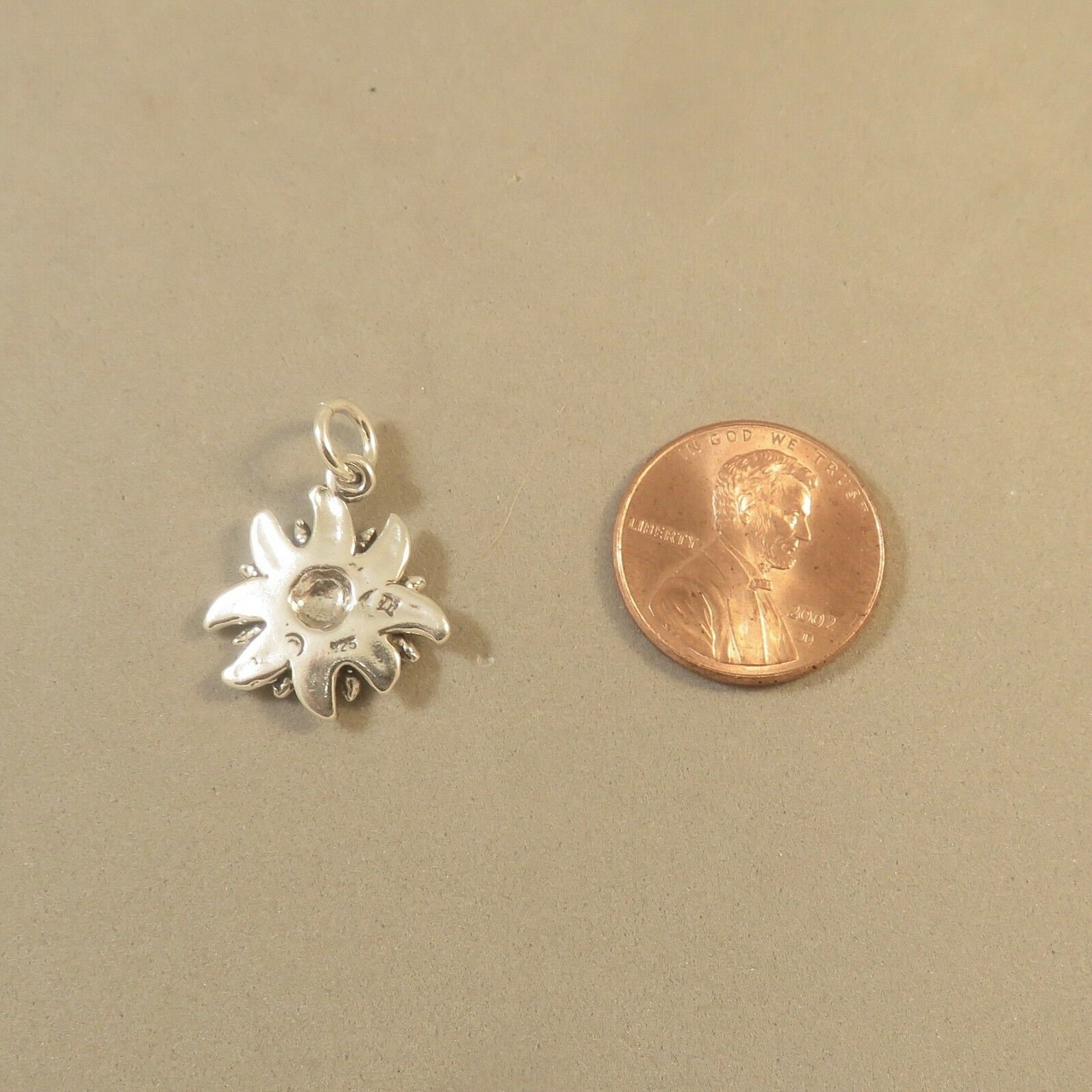 EDELWEISS .925 Sterling Silver Charm Pendant Alpine Flower Alps Austria ...