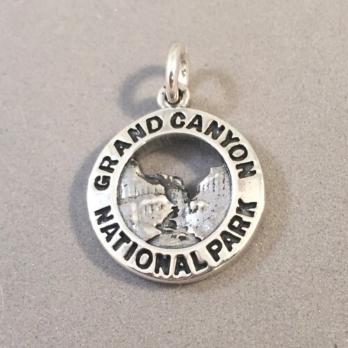 YELLOWSTONE NATIONAL PARK .925 Sterling Silver Charm Pendant - Etsy