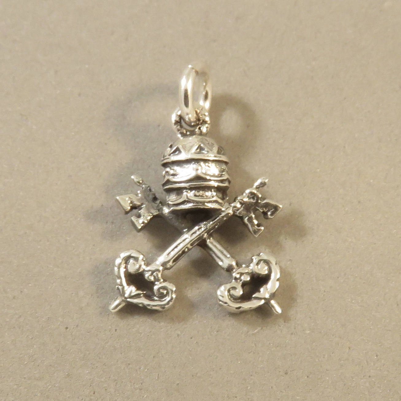 VATICAN CITY Coat of Arms .925 Sterling Silver Charm Rome - Etsy