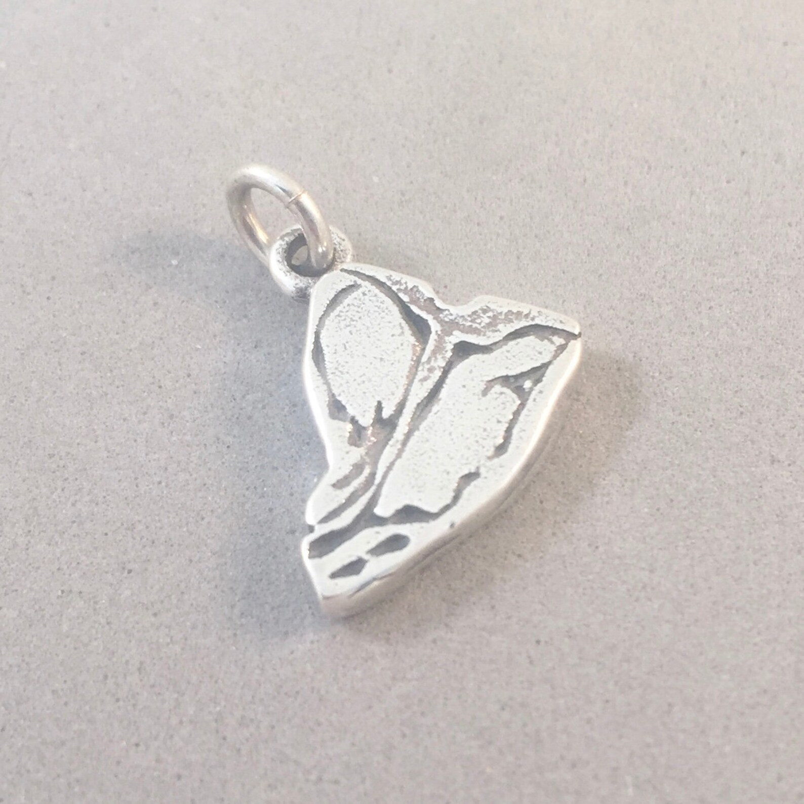 T-BONE STEAK .925 Sterling Silver Charm Pendant Food Kitchen Meat Beef ...