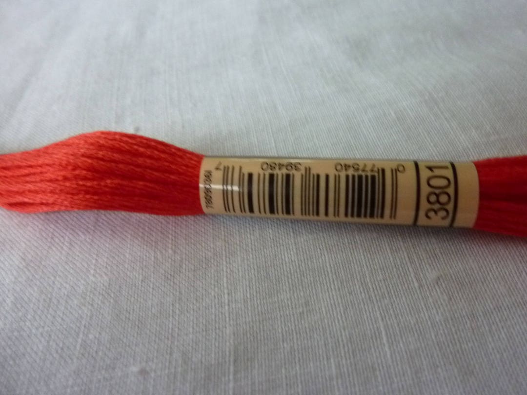 DMC Mouliné 3801 - Etsy