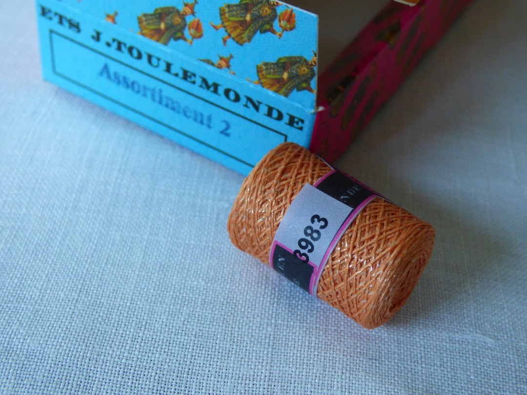 Cocoon Caudry 3983 Peach Metallic Thread - Etsy