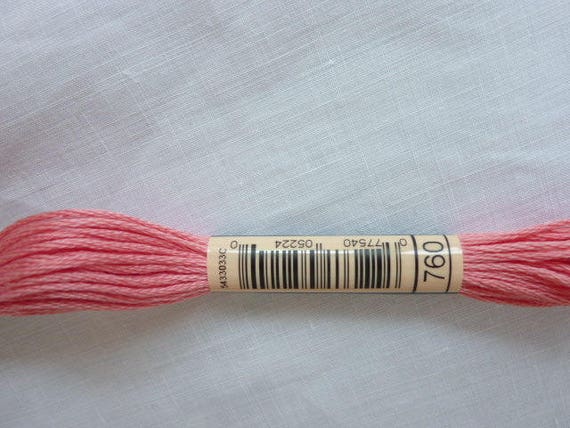 DMC stranded 760 color embroidery thread | Etsy