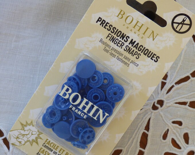 Bohin Magic Snaps 13mm Royal Blue Collar - Etsy
