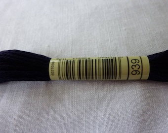 DMC 939 ROUND 5D Diamond Painting Drills Beads DMC 939 Very Dark Navy ...