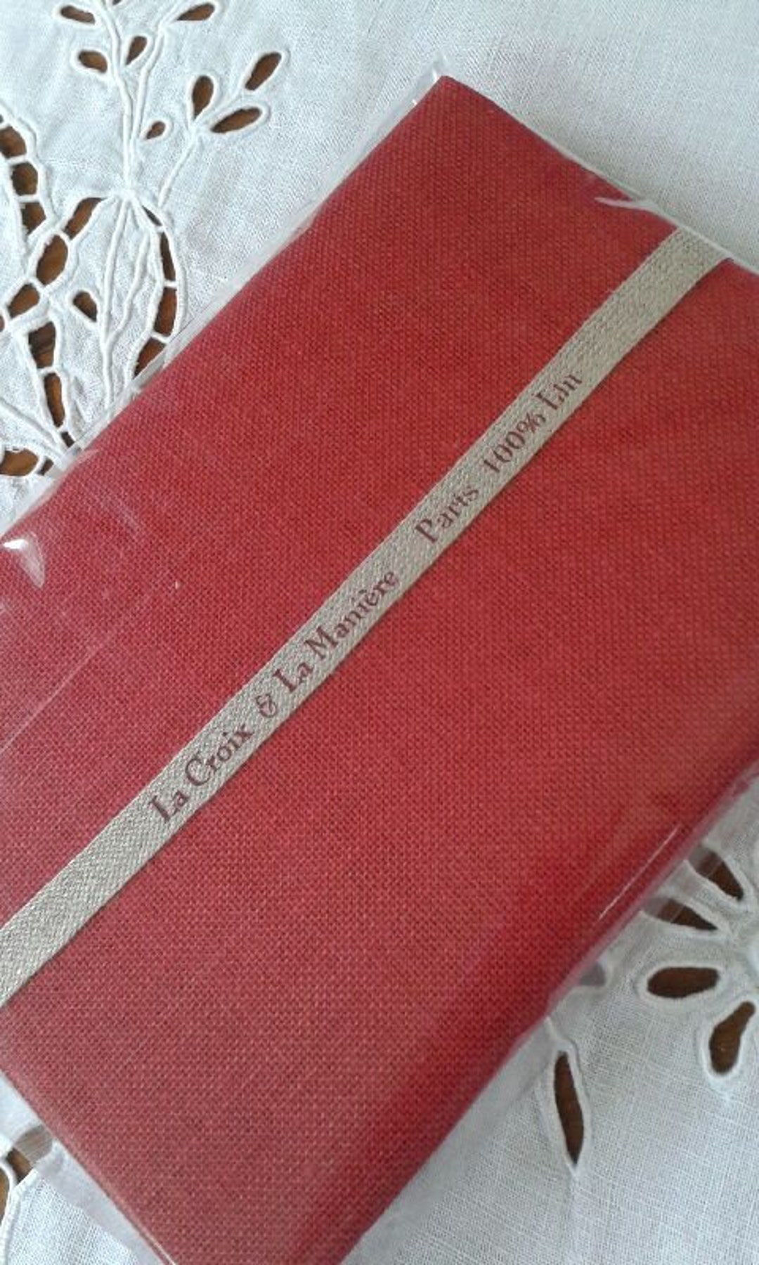 Linen Coupon 12 Threads Red Collar 5070cm - Etsy UK