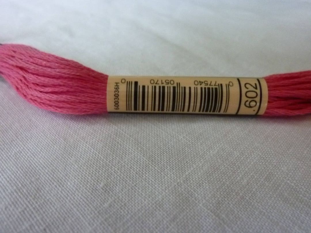 Embroidery FLOSS DMC Stranded Color 602 - Etsy