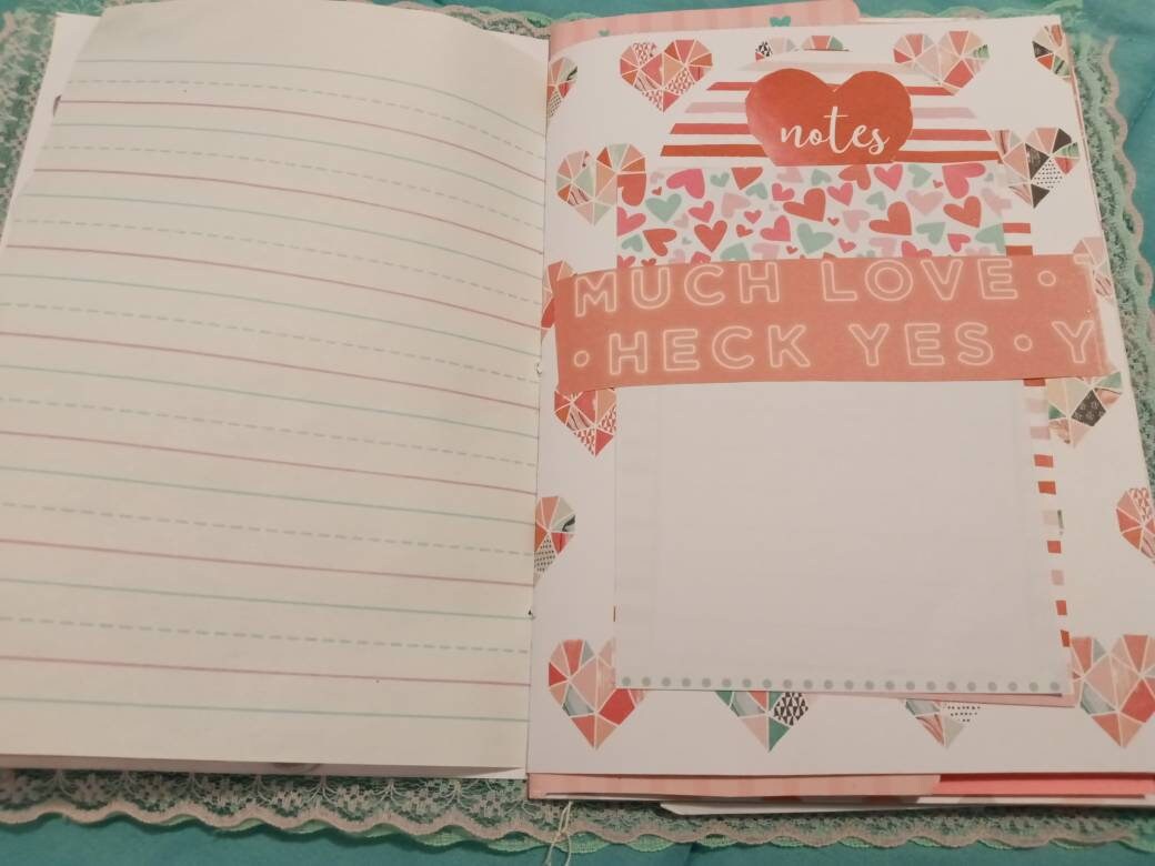 Pastel Hugs and Kisses Journal - Etsy