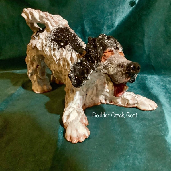 Ceramic Poodle Statue - Etsy