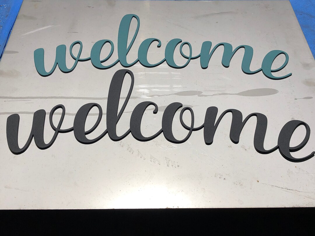 Welcome Sign Plasma Art - Etsy