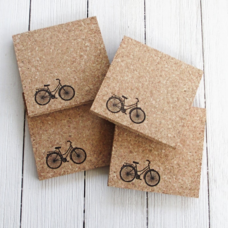 Bicycle Coasters - Etsy