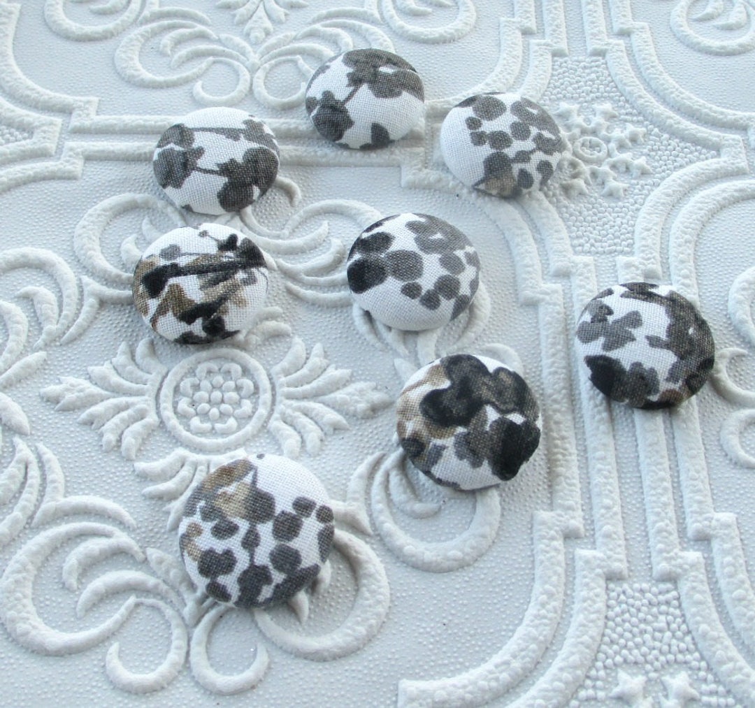 Gray Black Tan Foliage Design Push Pin Set, 8pc, Style #84, Office ...