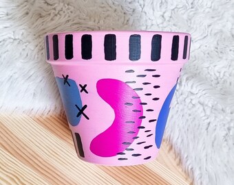 Abstract Flower Pot - Etsy