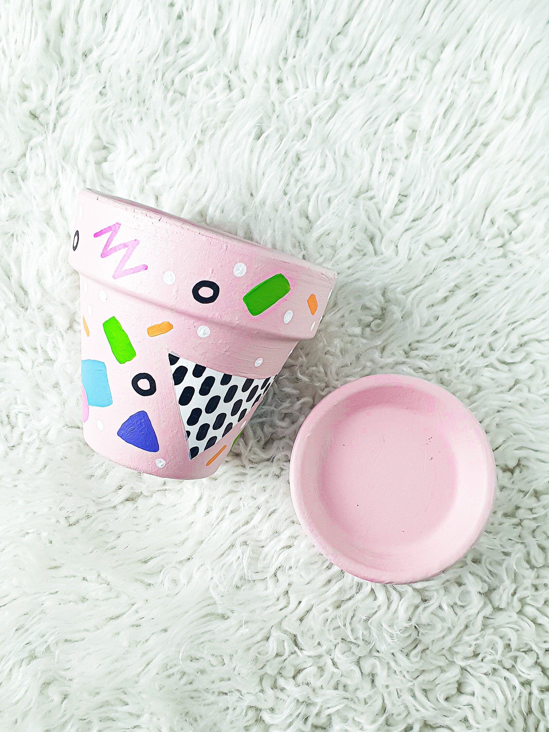 Planters & Pots 90s Pink Mini Pot 9 cm Unique Plant Gifts for Plant ...