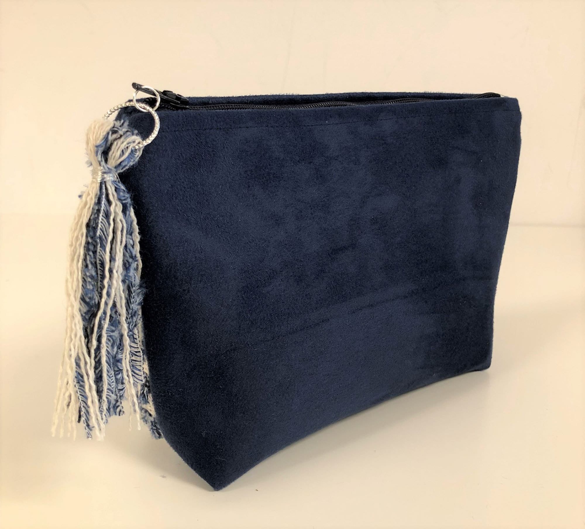 Navy Blue Clutch Bag High Fashion Style Silver Sequins / | Etsy