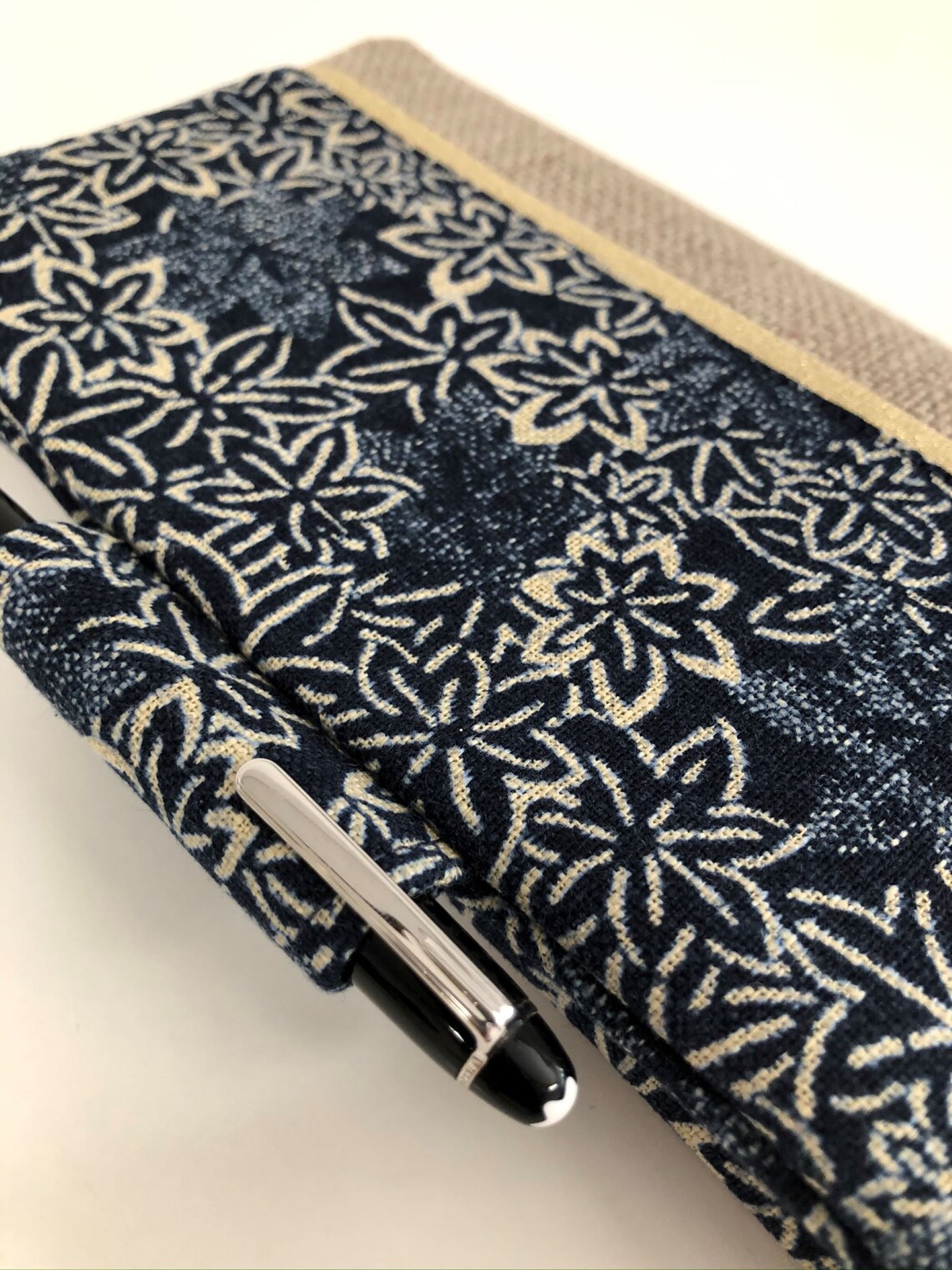 Checkbook and Pen Holder Linen and Traditional Japanese - Etsy