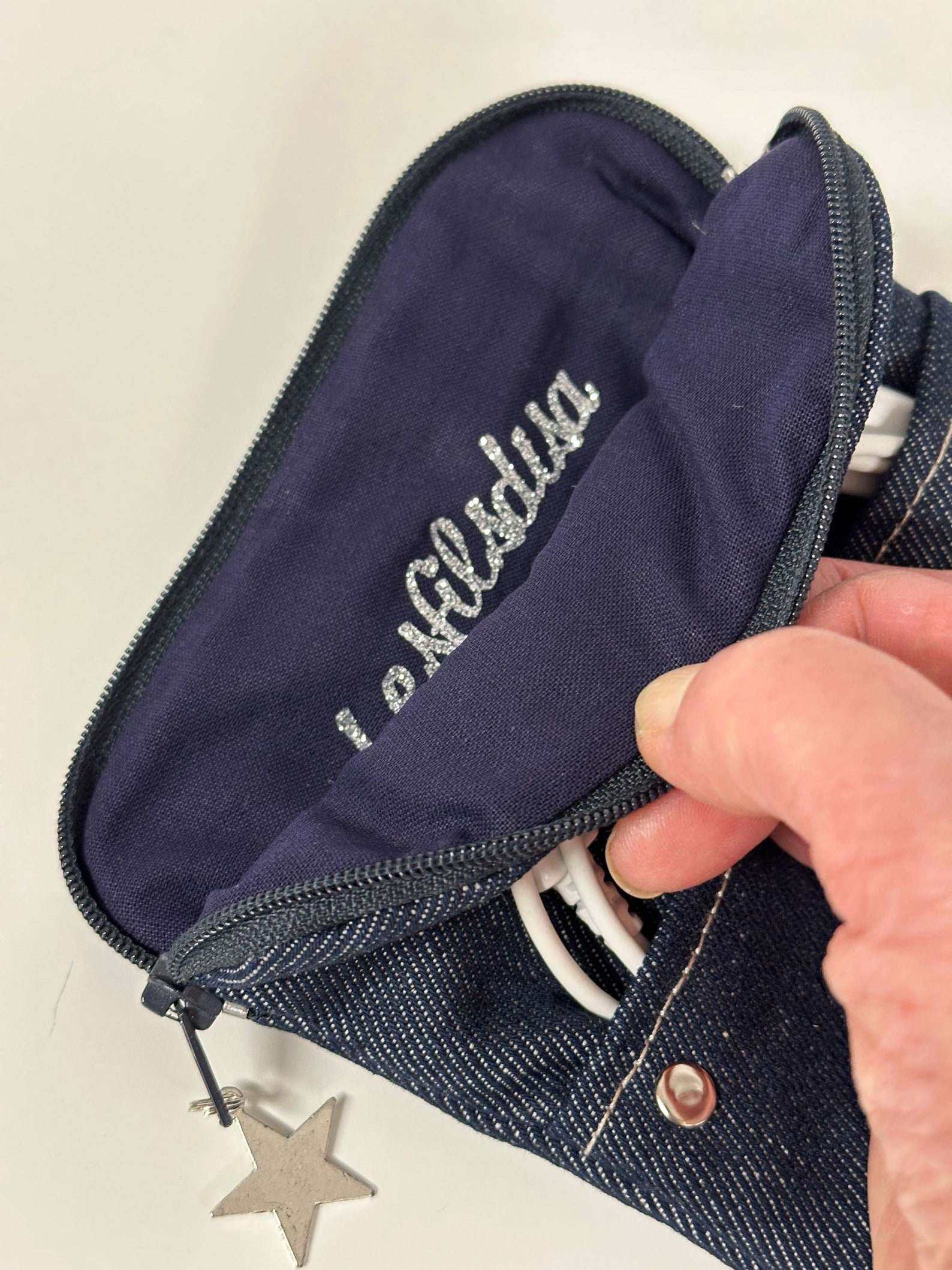 Kobo Pouch in Raw Denim / Kindle Case 6 to 10 Inches / Zipped Denim ...