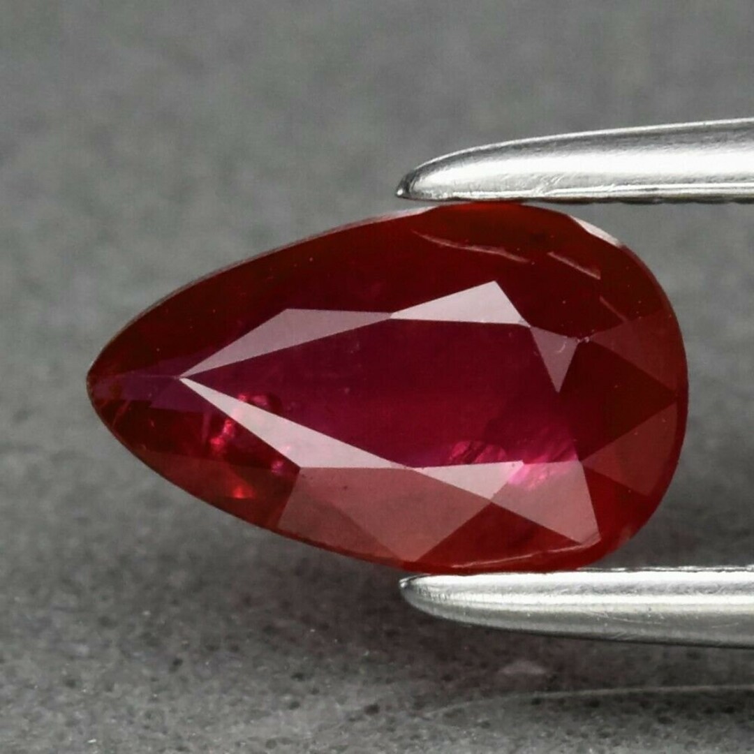 Ruby. .79 Cwt. Natural Earth Mined . Appraised 230. US. 7 X 4.5 Mm. - Etsy