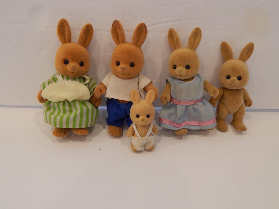 Vintage Maple Town Patty Rabbit Family Lot of 5 Tonka 1980s Competes ...