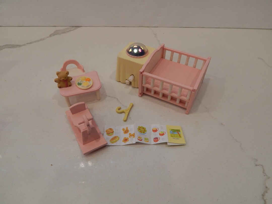 Vintage Calico Critters Sylvanian Pink Nightlight Nursery Lot - Etsy