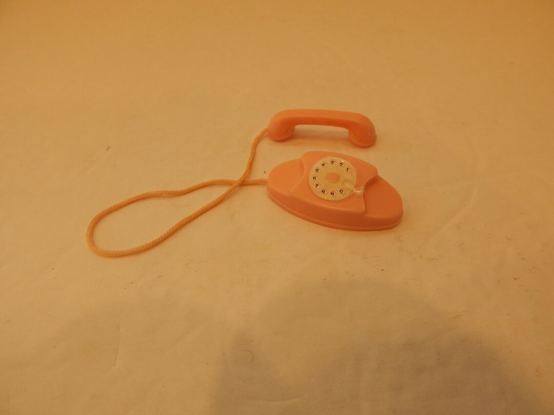 Vintage Barbie Pink "princess Phone", 1960's Doll Phone, Doll Accessory ...
