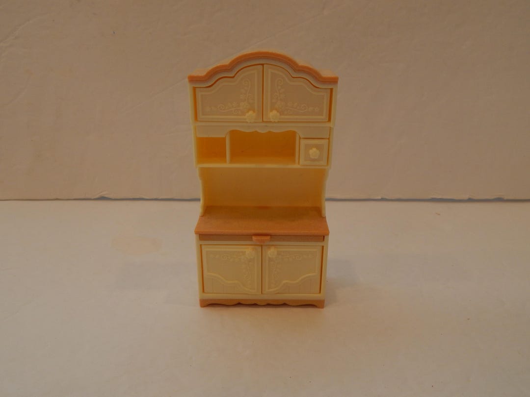 Vintage Calico Critters Dining Room Set Lot of 2 Hutch and Dining Table ...