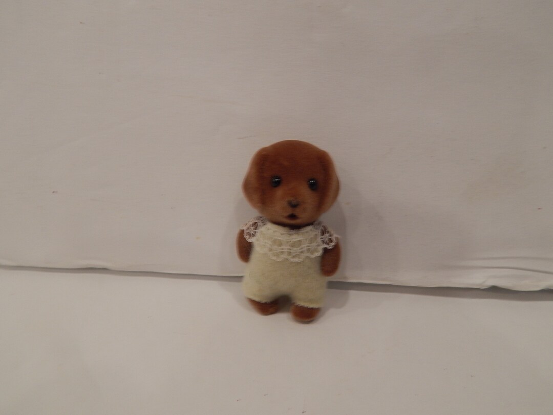 Vintage Calico Critters Chocolate Lab Family Standing Baby - Etsy