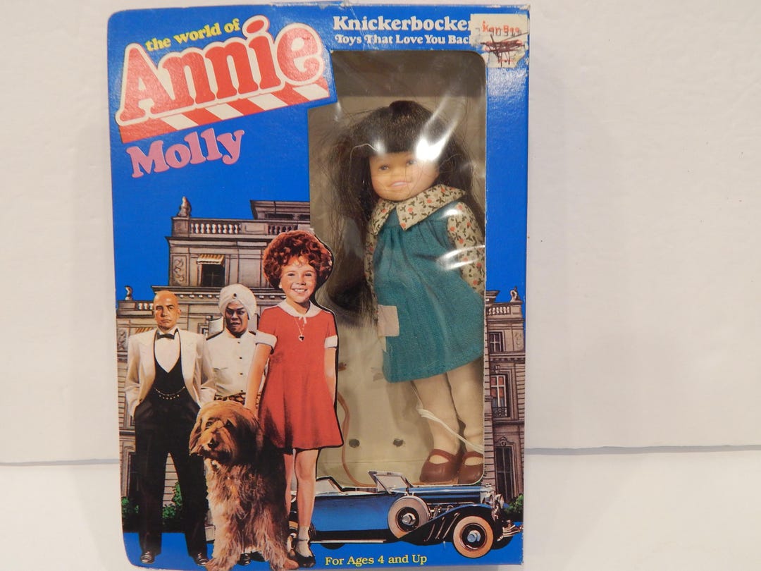 Vintage Knickerbocker World of Little Orphan Annie Molly Doll 1980 NIB ...