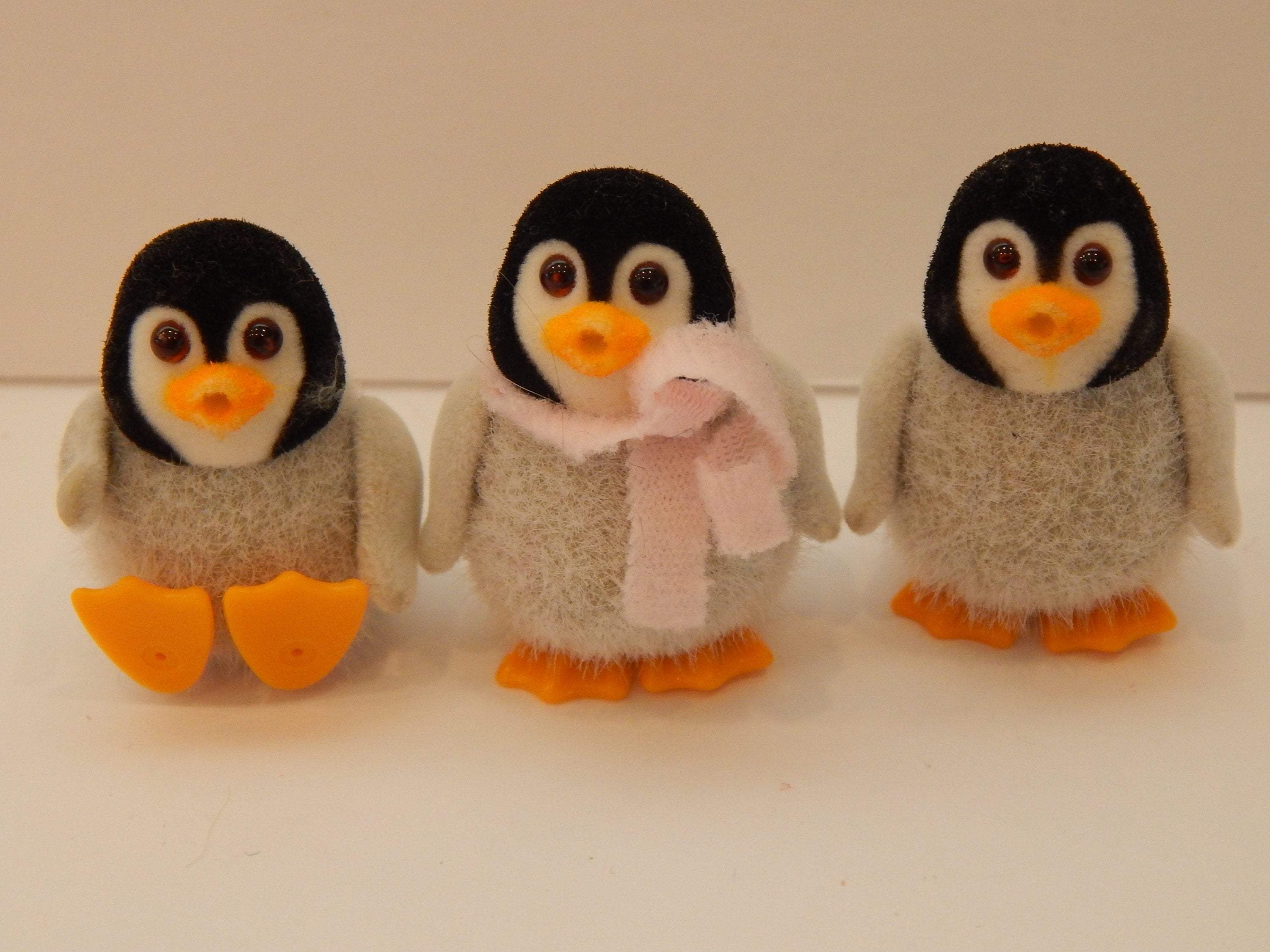 Vintage Calico Critters Baby Fuzzy Penguin Triplets limited | Etsy