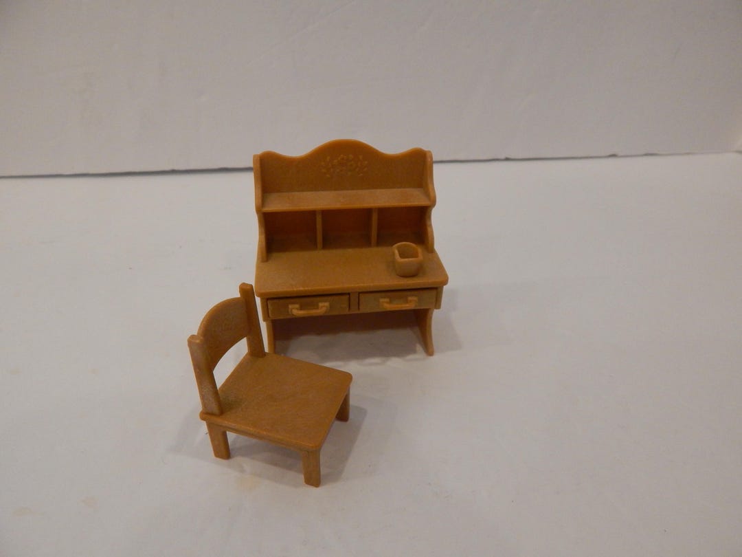 Vintage Calico Critters Sylvanian Desk Set - Etsy