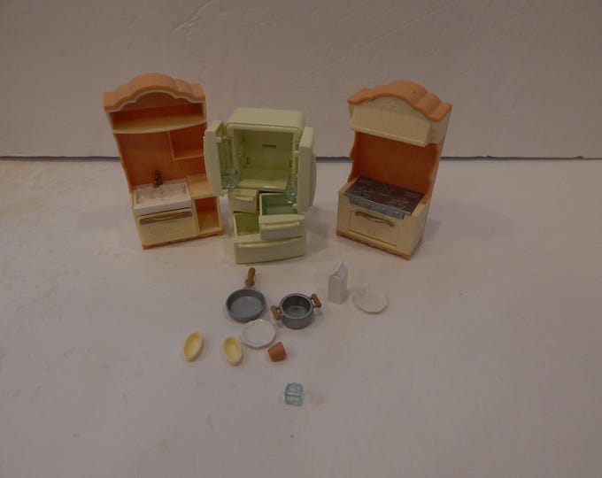 Vintage Calico Critters Kitchen Playset CC1810 Incomplete Lot of 12 - Etsy