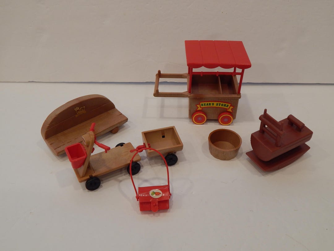 Vintage Maple Town Park Playset Tonka 1988 Lot of 6 Missing the Smaller ...