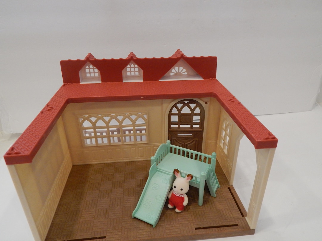 Vintage Calico Critters Raspberry Home With Hopscotch Rabbit - Etsy