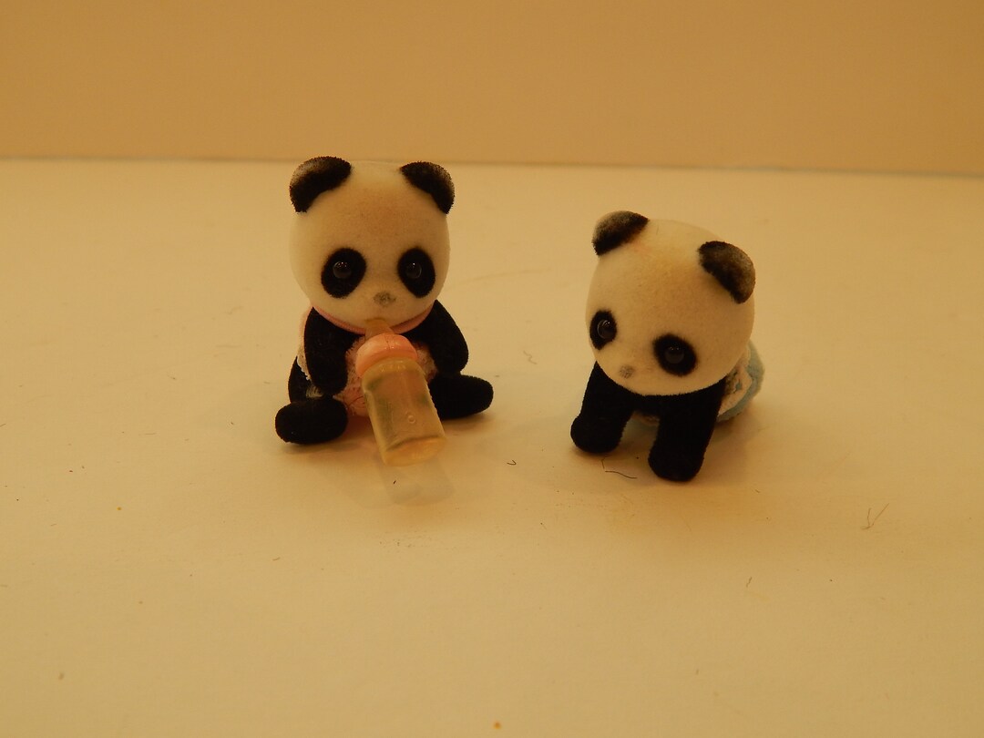 Vintage Calico Critter Sylvanian Wilder Panda Twin Sitting One Only - Etsy