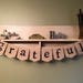 Grateful Burlap Banner, Thanksgiving Banner, Grateful Banner, Fall ...