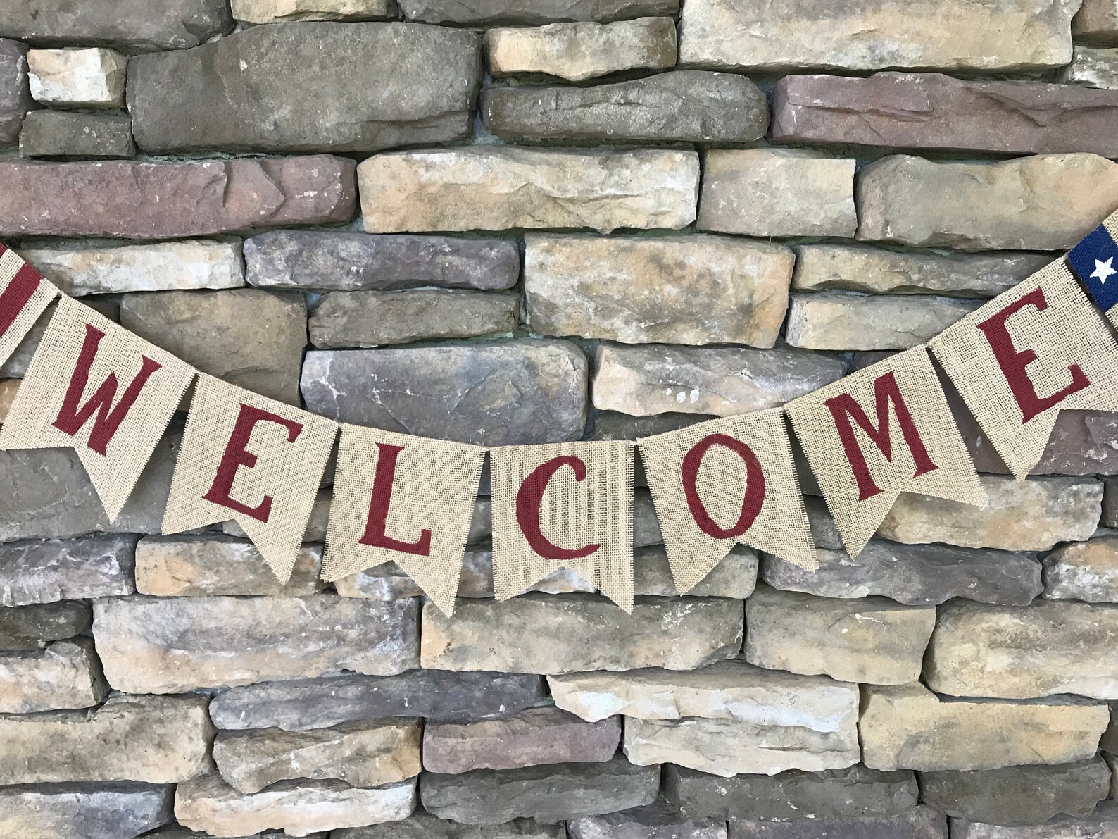 Welcome Banner Welcome Burlap Banner Welcome Burlap Garland - Etsy