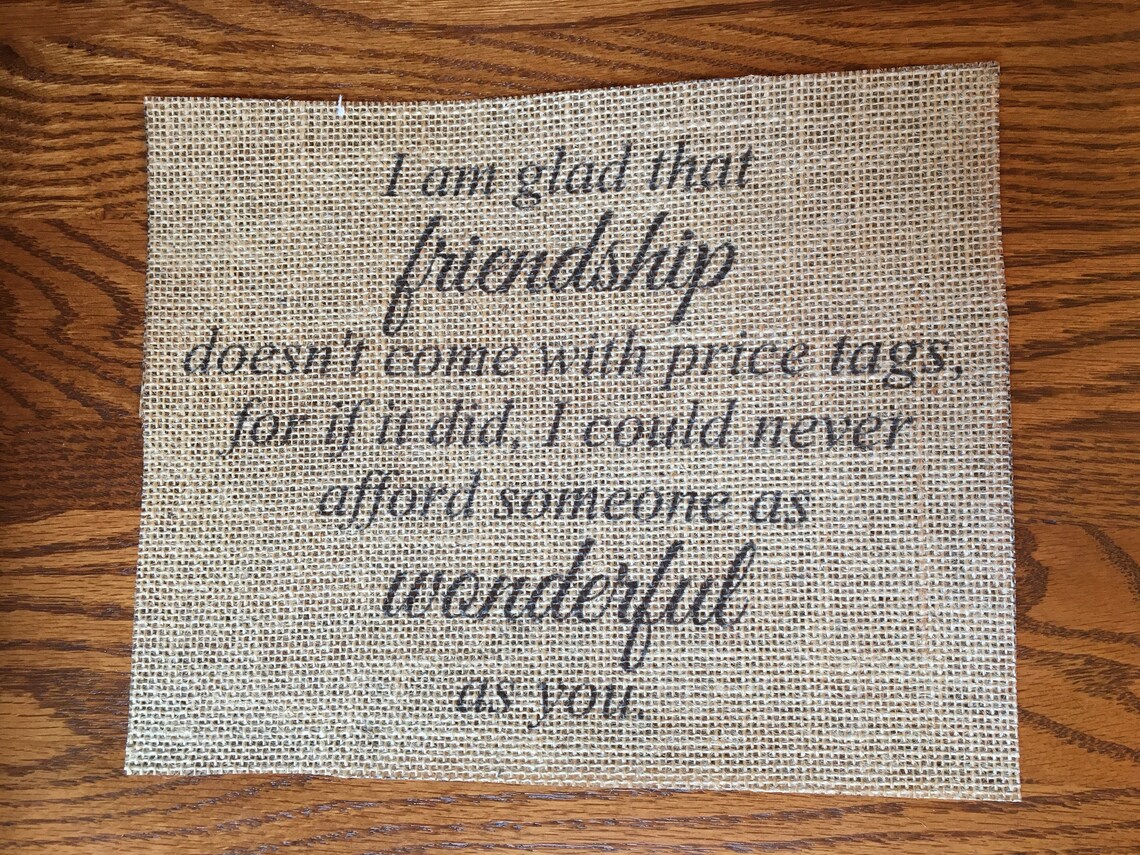 Gift for Friend Friendship Gift Friendship Quote Friend | Etsy