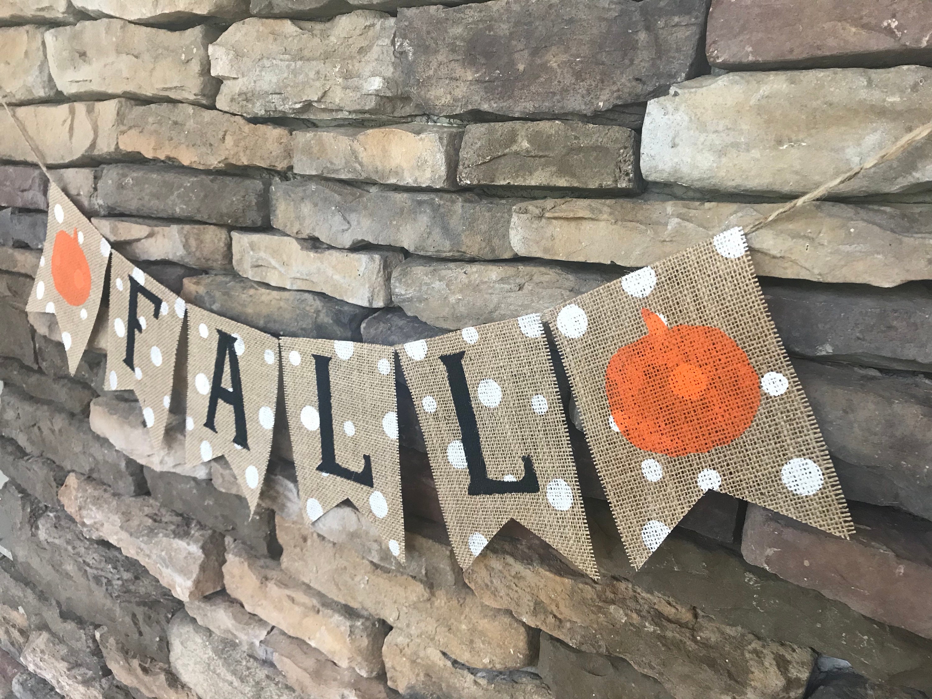 Fall Burlap Banner Fall Banner Fall Garland Fall Decor - Etsy