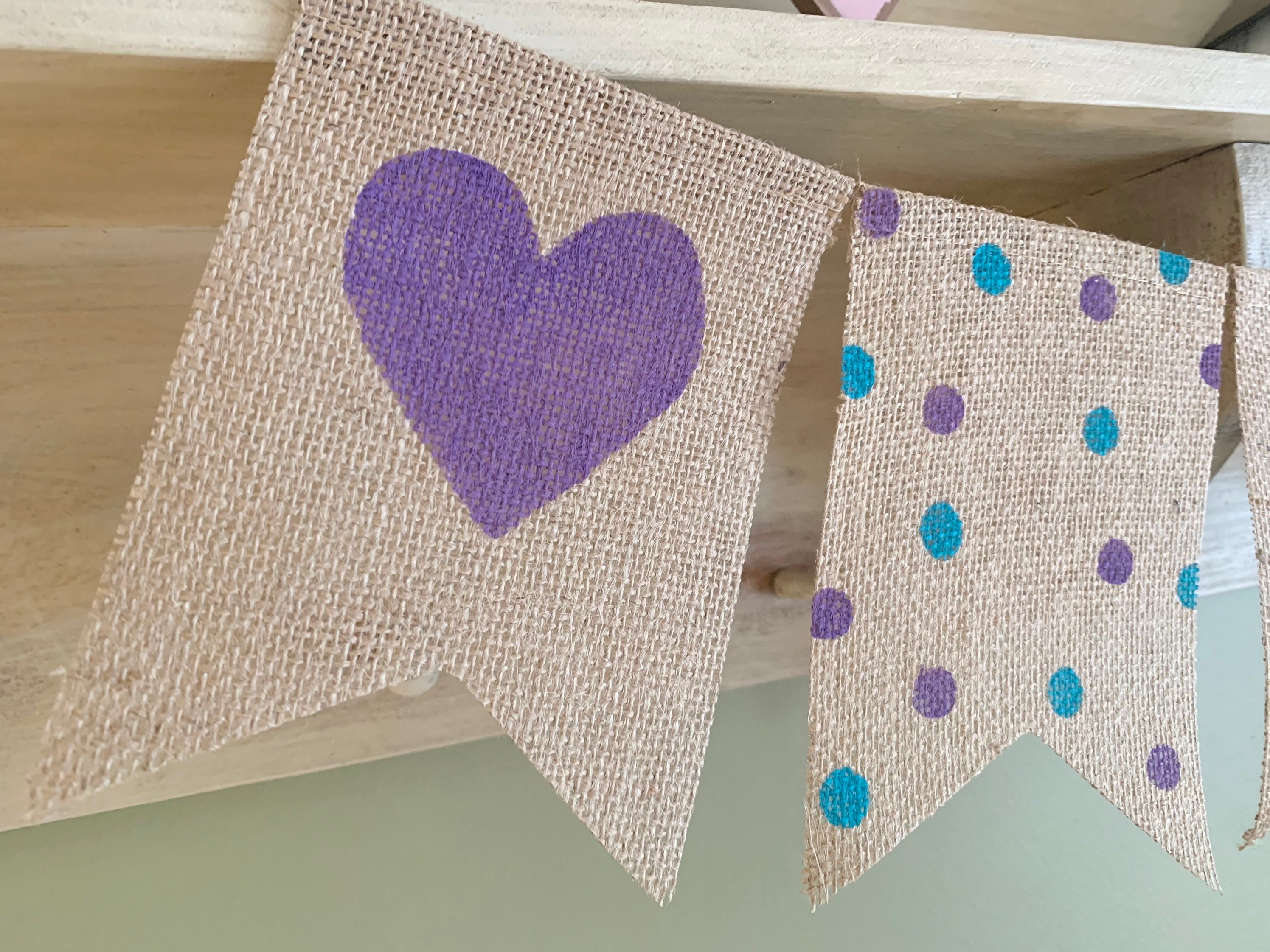 Valentine banner Valentine burlap banner Valentine's Day | Etsy