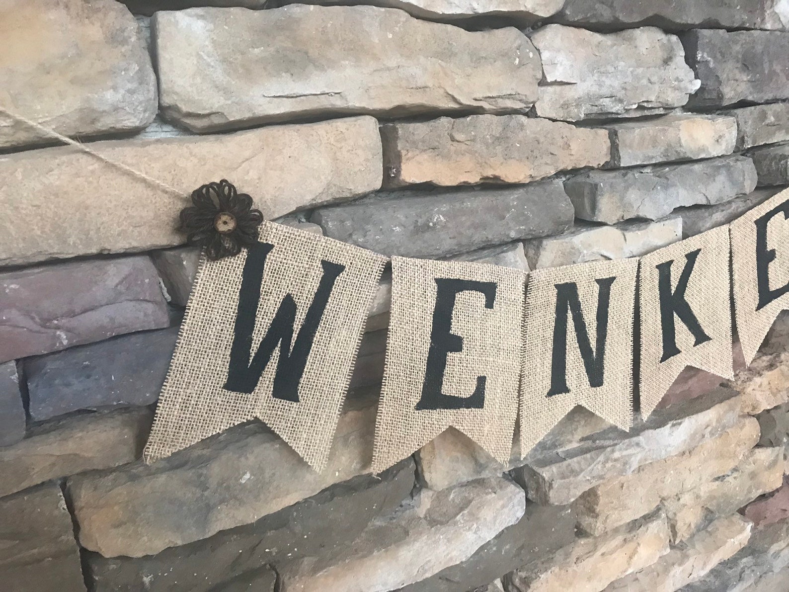 Name Banner Last Name Burlap Banner Burlap Name Banner - Etsy