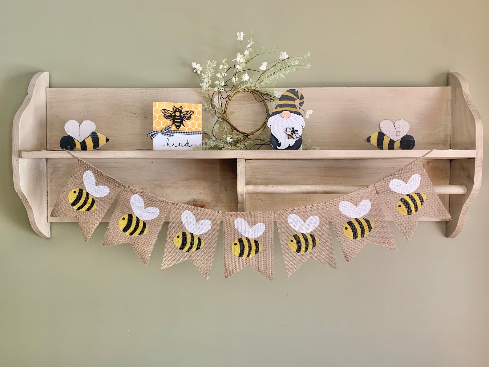 Bumblebee Garland, Bee Party Banner, Happy Beeday Banner, Bee Baby ...