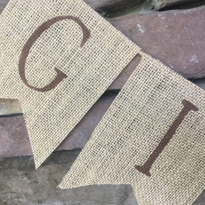 Give Thanks Banner Give Thanks Burlap Banner Thanksgiving | Etsy